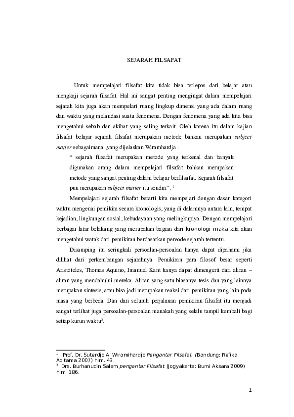 (DOC) Sejarah filsafat