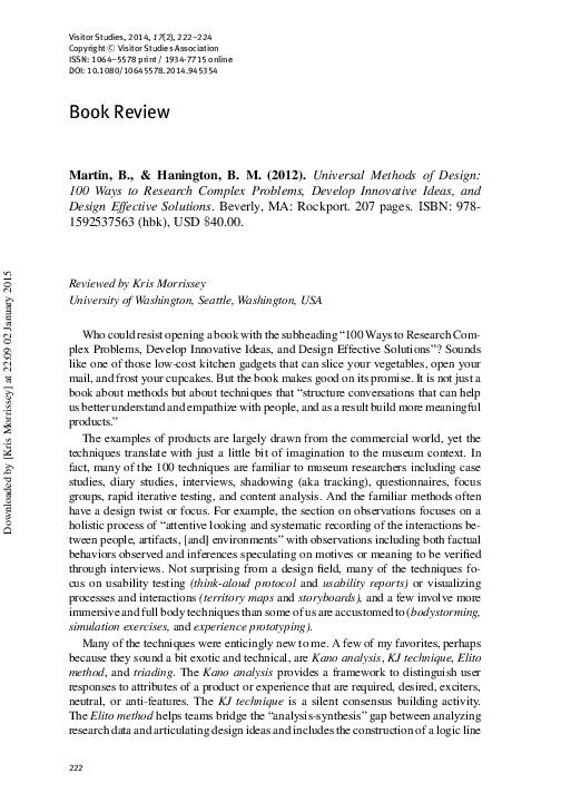 (PDF) Universal Methods of Design