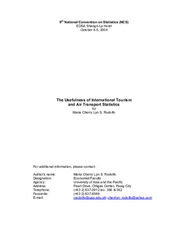(PDF) OPEN SKIES AND THE ASEAN INTEGRATION: AN ANALYSIS OF THE SUCCESS ...