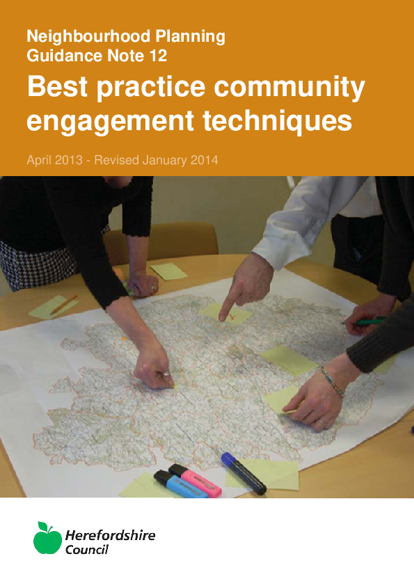 (PDF) Neighbourhood Planning Guidance Note 12 Best practice community ...