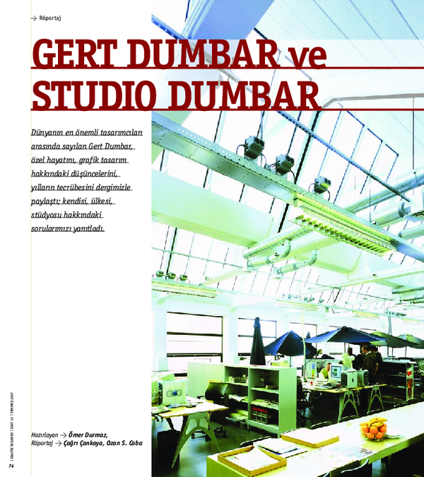 (PDF) Gert Dumbar ve Studio Dumbar