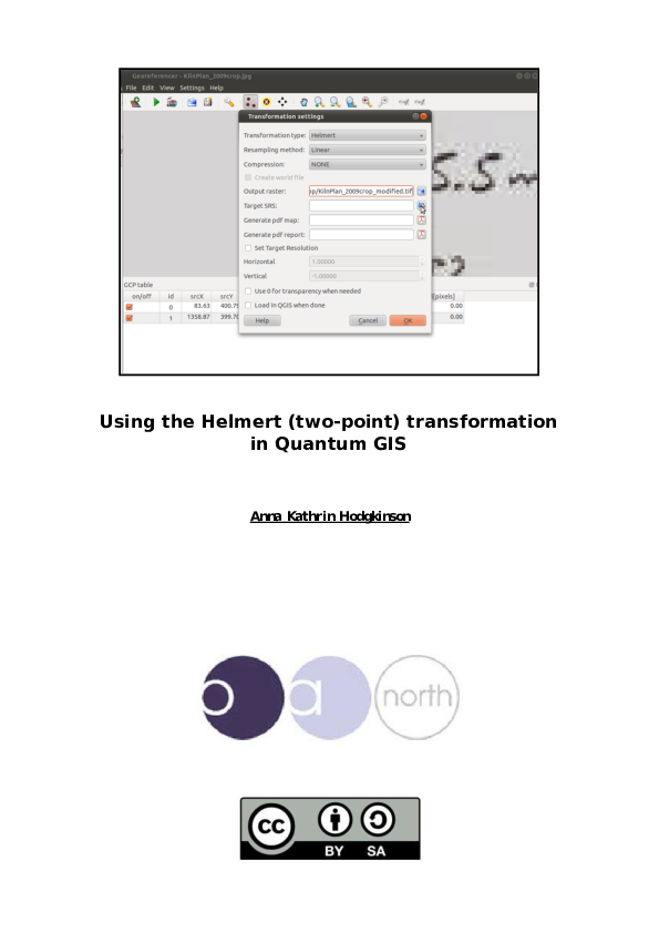 (PDF) Using the Helmert (two-point) transformation in Quantum GIS