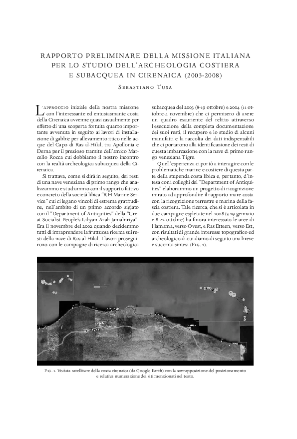 (PDF) RAPPORTO PRELIMINARE DELLA MISSIONE ITALIANA PER LO STUDIO DELL ...