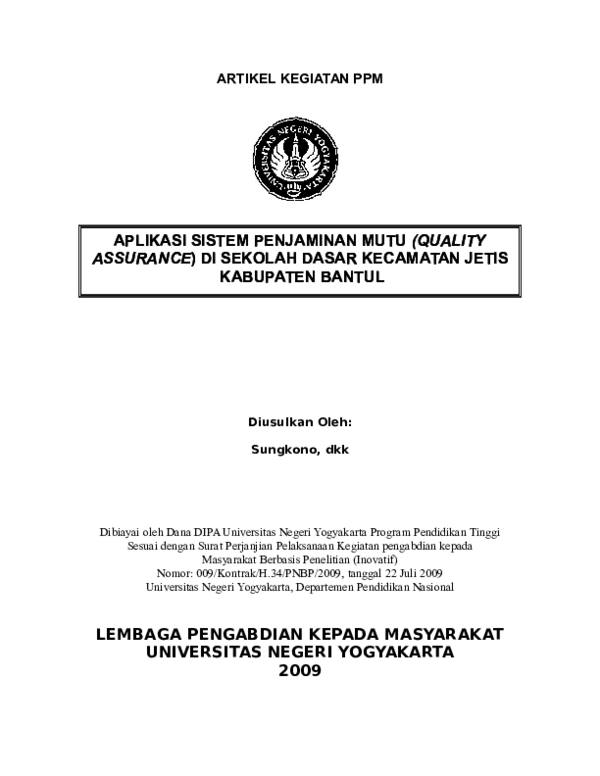 (DOC) ARTIKEL KEGIATAN PPM LEMBAGA PENGABDIAN KEPADA MASYARAKAT ...