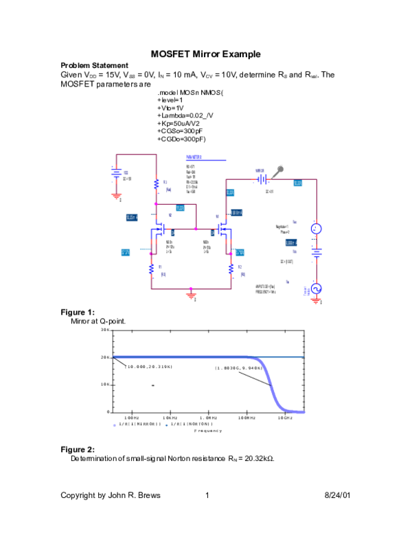 (DOC) MOSFET Mirror Example