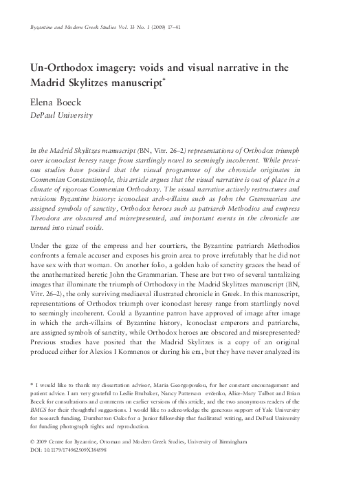 (PDF) UnOrthodox imagery: voids and visual narrative in the Madrid ...