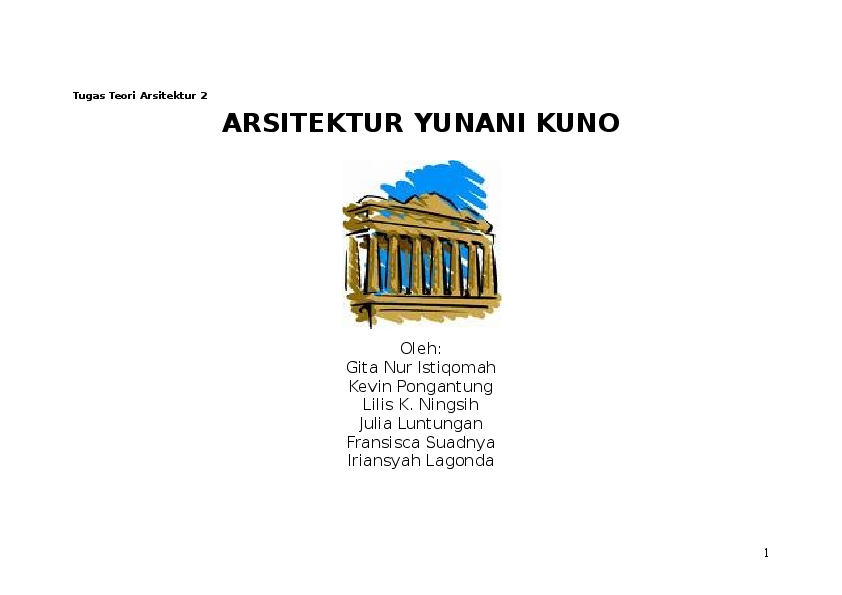 (DOC) 37544048-Arsitektur-Yunani-Kuno