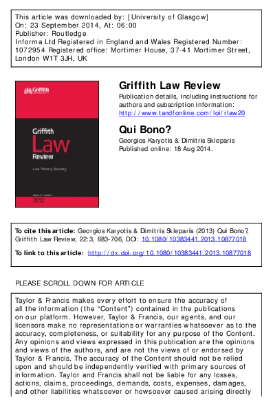 (PDF) Qui Bono? The Winners and Losers of Securitising Migration