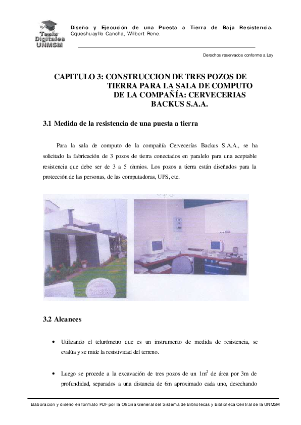 (PDF) Diseño y Ejecución de una Puesta a Tierra CAPITULO 3: CONSTRUCCION DE TRES POZOS DE TIERRA ...