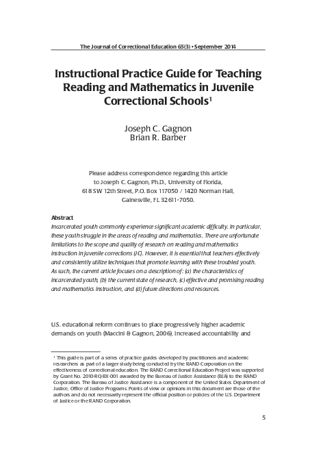 (PDF) Instructional Practice Guide for Teaching Reading and Mathematics ...