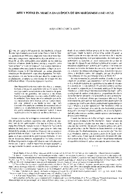 (PDF) ARTE Y PODER EN MURCIA EN LA ÉPOCA DE IBN MARDANISH