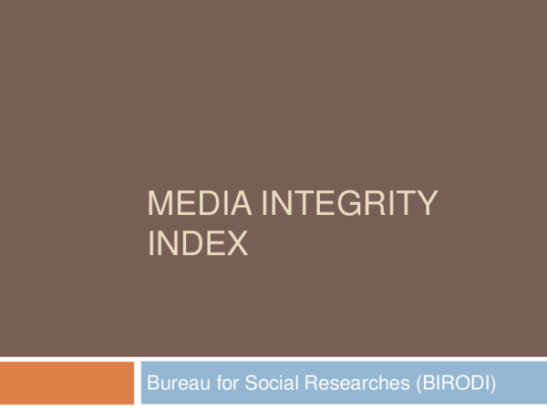 (PPT) Index of media integrity