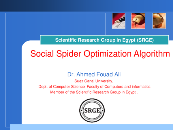 (PPT) Social spider optimization