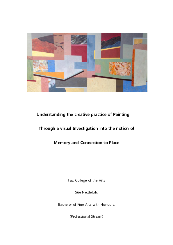 (DOC) Understanding the creative practice of Painting through a visual ...