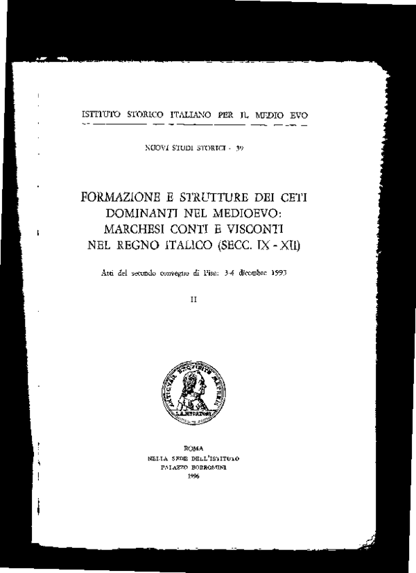 (PDF) Le famiglie comitali della Marca Veronese (secoli X-XIII), in ...
