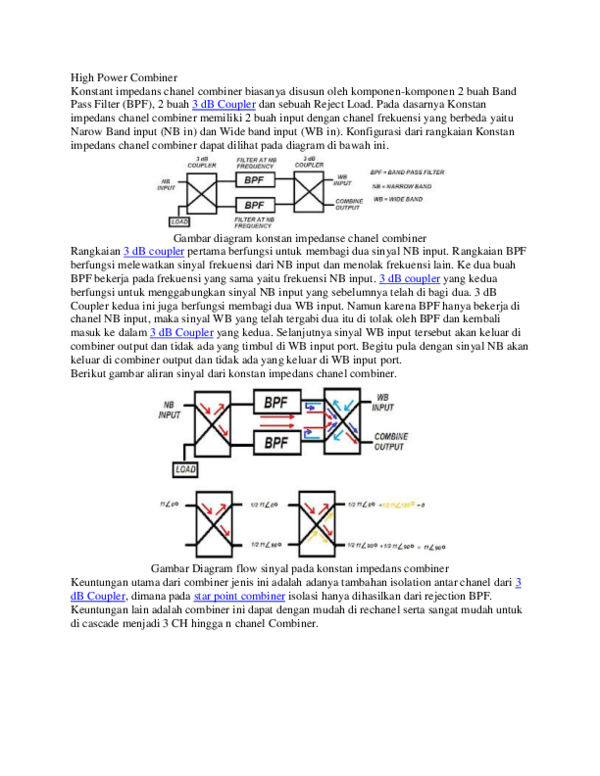 (DOC) High Power Combiner Konstant