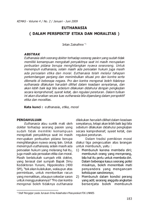 (PDF) Euthanasia