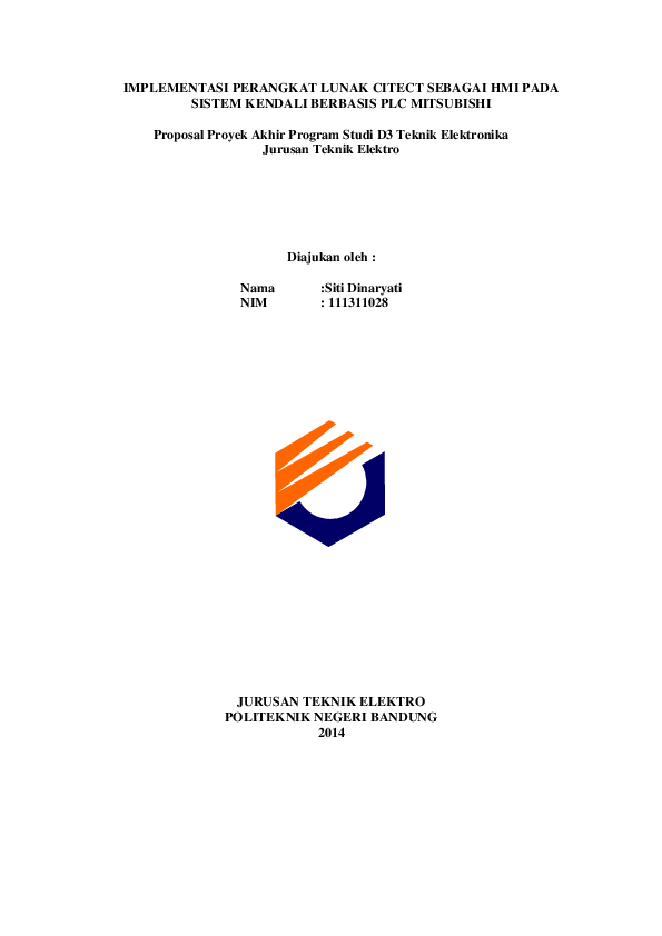 (PDF) IMPLEMENTASI PERANGKAT LUNAK CITECT SEBAGAI HMI PADA SISTEM ...