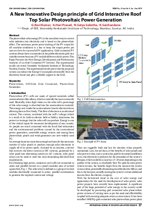 (PDF) A New Innovative Design principle of Grid Interactive Roof Top ...
