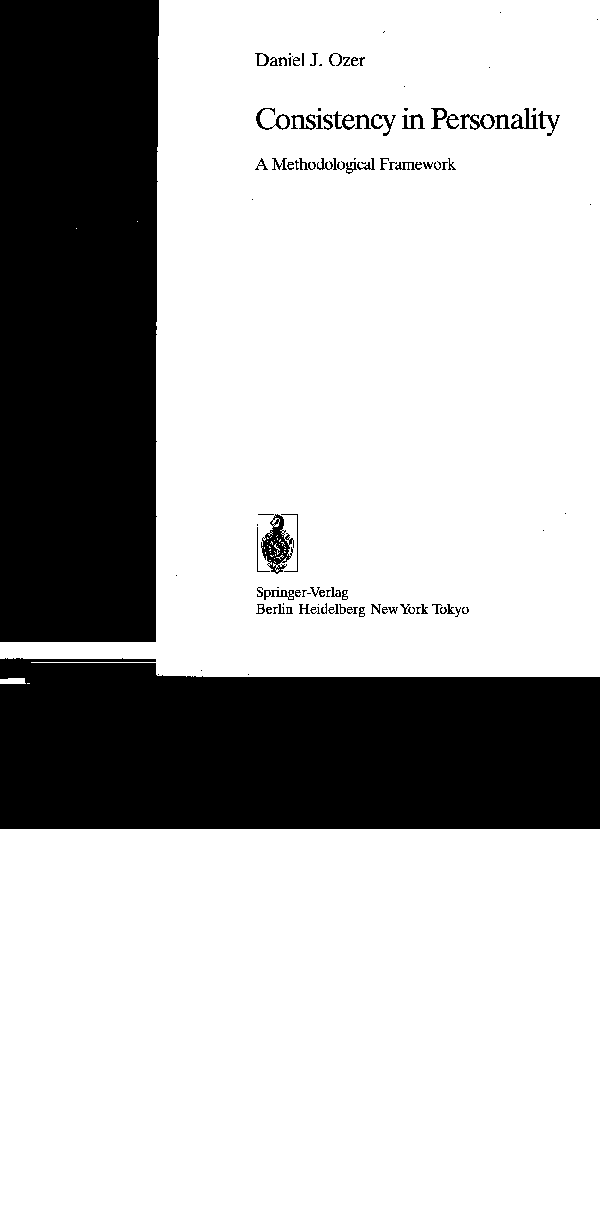 (PDF) Consistency in personality