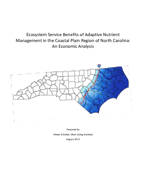 (PDF) Ecosystem Service Benefits of Adaptive Nutrient Management in the ...