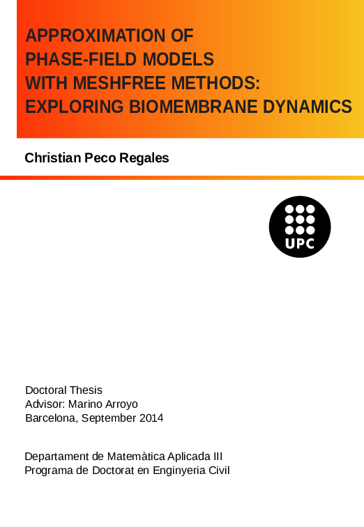 Pdf Approximation Of Phase Field Models With Meshfree Methods