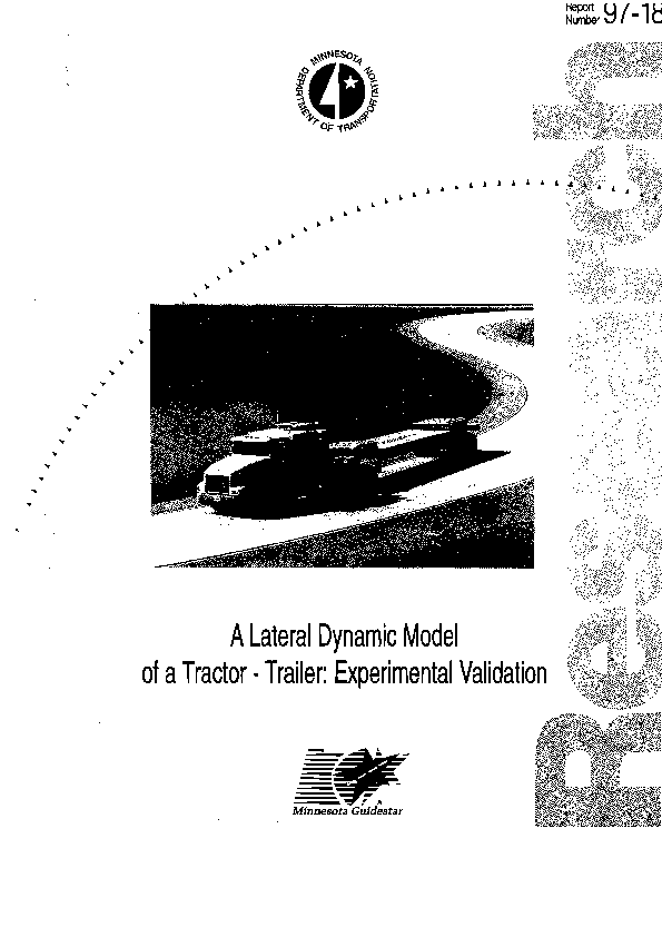 (PDF) A Lateral Dynamic Model of a Tractor - Trailer Experimental ...