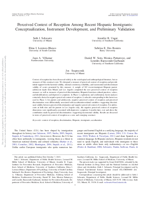 (PDF) Perceived Context of Reception