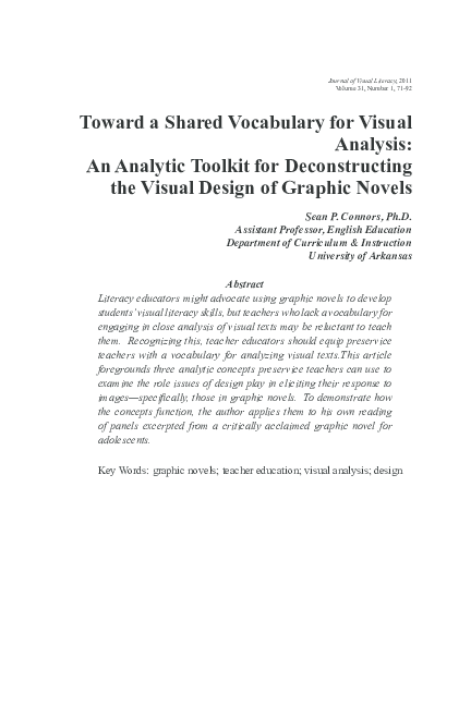 Toward a shared vocabulary for visual analysis: An analytic toolkit for ...
