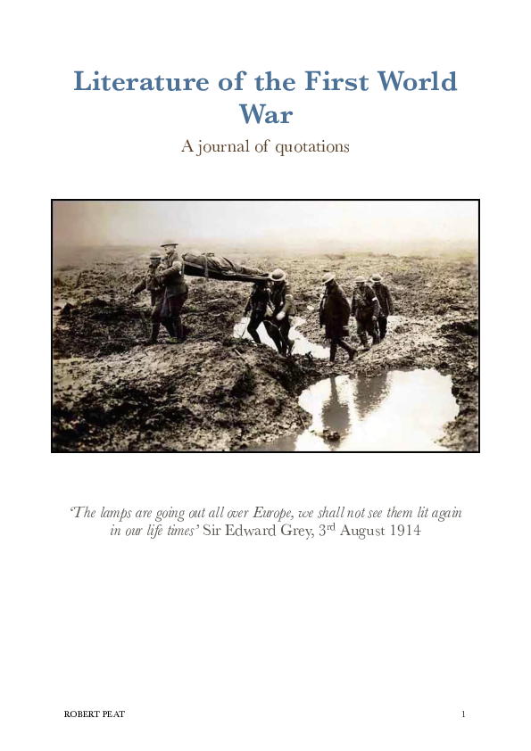 (PDF) A journal of War authors