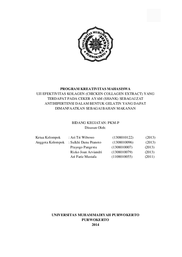 (PDF) ARI TRI WIBOWO UNIVERSITAS MUHAMMADIYAH PURWOKERTO PKMP PDF