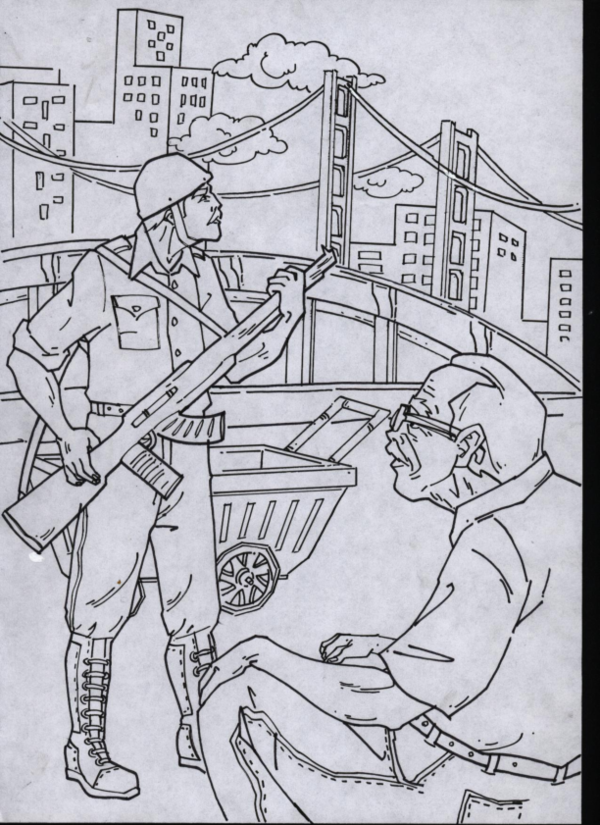 (PDF) My student's illustration of Hemingway's "The Old Man at the Bridge"