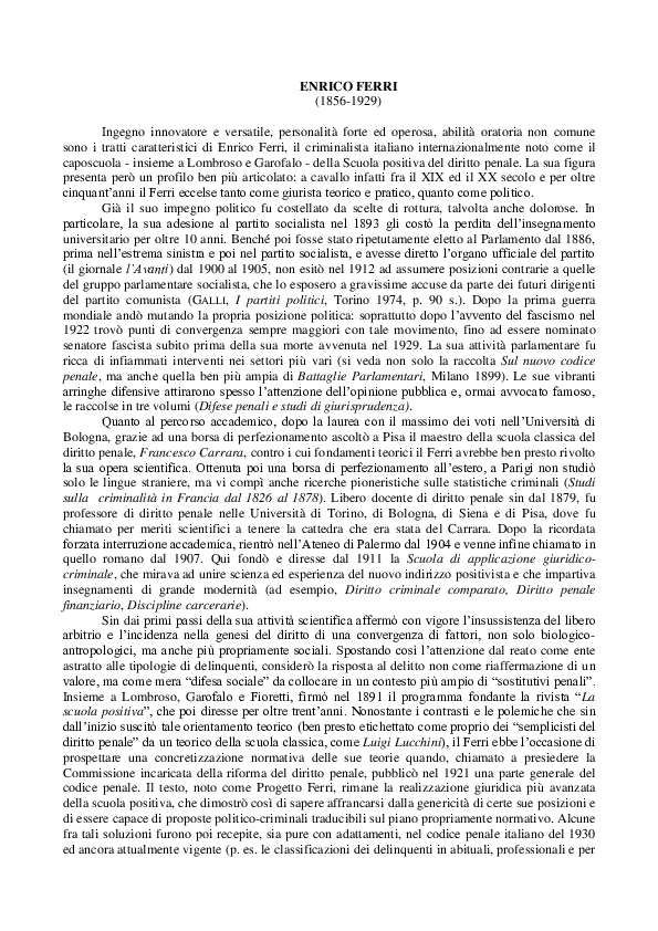 (PDF) Enrico Ferri