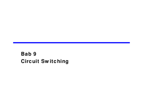 (PDF) Public Circuit Switched Network