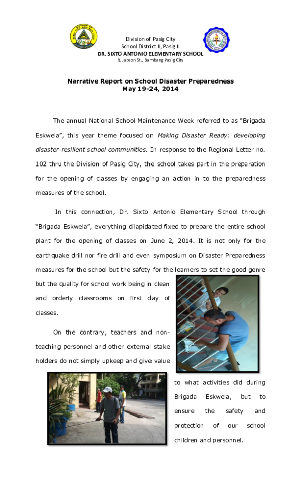 (DOC) Disaster Report