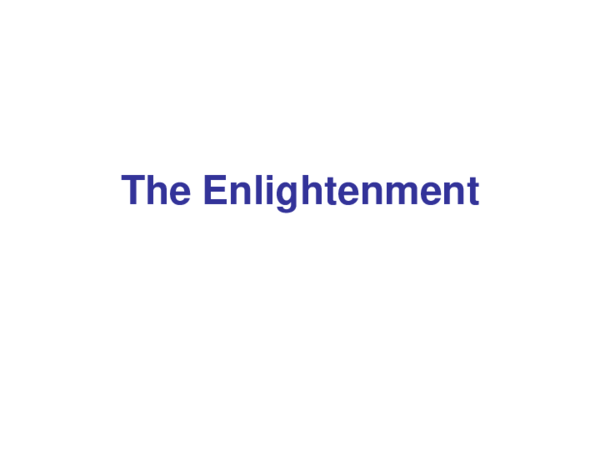 (PPT) The Enlightenment