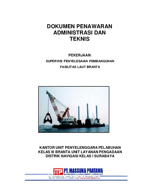(PDF) 01. DOKUMEN ADMINISTRASI DAN TEKNIS