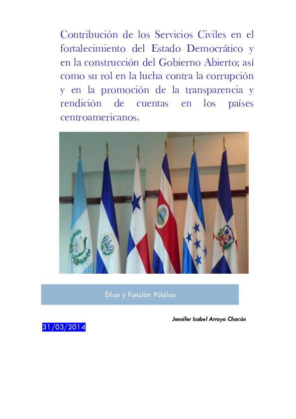 (PDF) Contribución de los Servicios Civiles en el fortalecimiento del ...