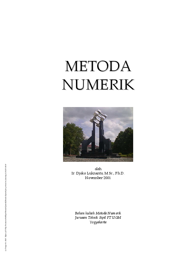 (PDF) Metode Numerik