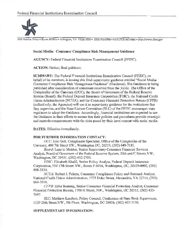 (PDF) FFIEC-Social Media Consumer Compliance Risk Management Guide