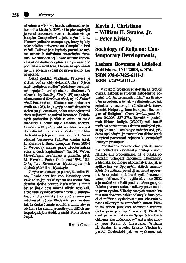 (PDF) Kevin, J., Christiano, William H. Swatos Jr., Peter Kivisto ...