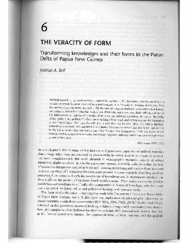 Bell, J.A. 2014. "The Veracity of Form: Transforming Knowledges and ...