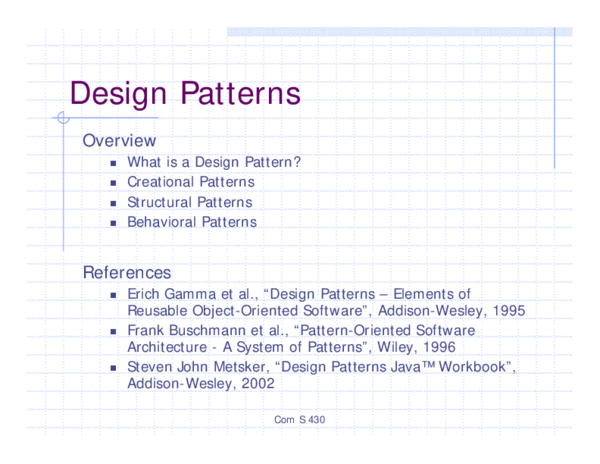 (PDF) Design Patterns (1) | Duy Nguyen Trong - Academia.edu