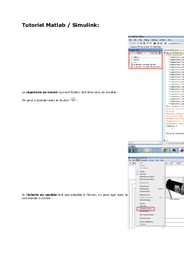(DOC) Tutoriel Matlab / Simulink