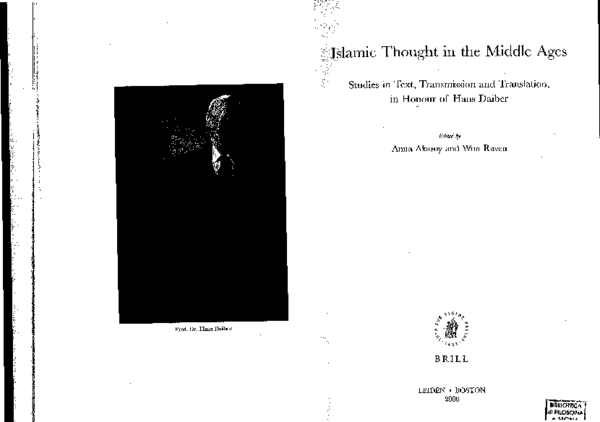 (PDF) “On the Manuscripts of the Ilāhiyyāt of Avicenna’s Kitāb al-Šifāʾ ...