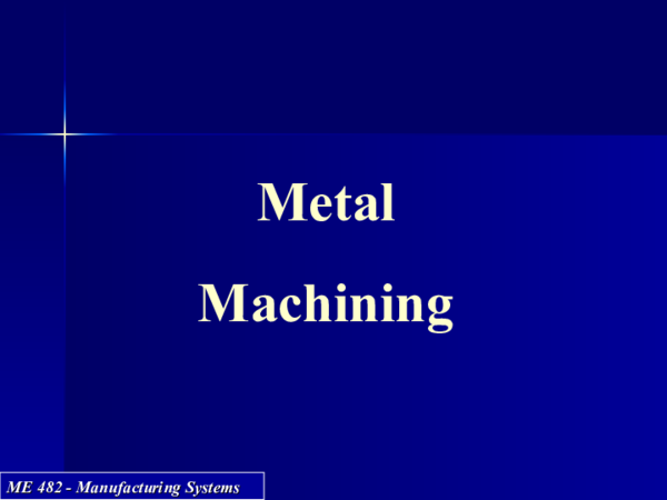 (PPT) Ch5 Metal Machining