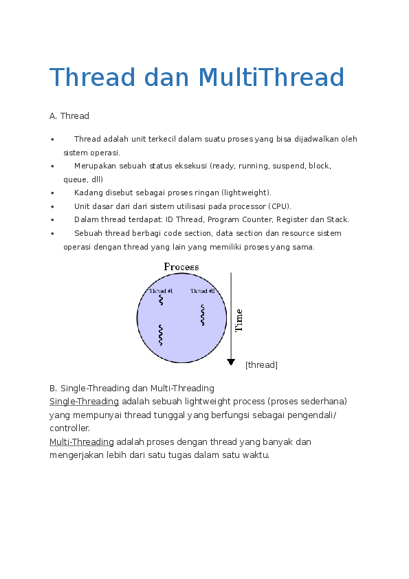 (DOC) Thread dan Multi Thread