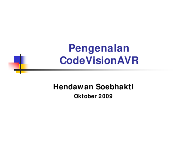 (PDF) Pengenalan CodeVisionAVR