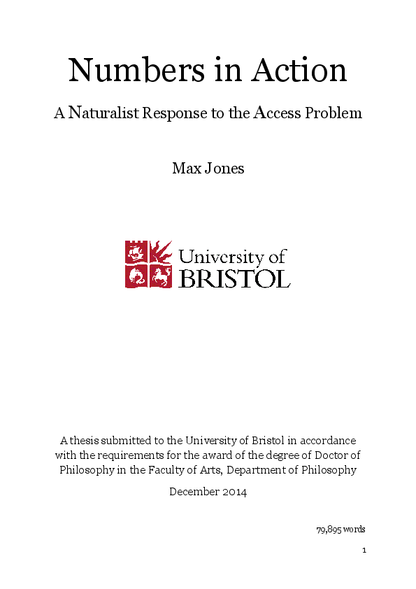 (PDF) Numbers in Action