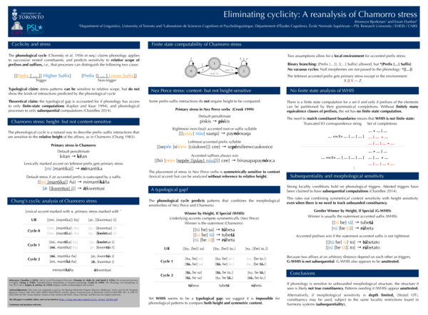(PDF) [with Ewan Dunbar] Eliminating cyclicity: A reanalysis of ...